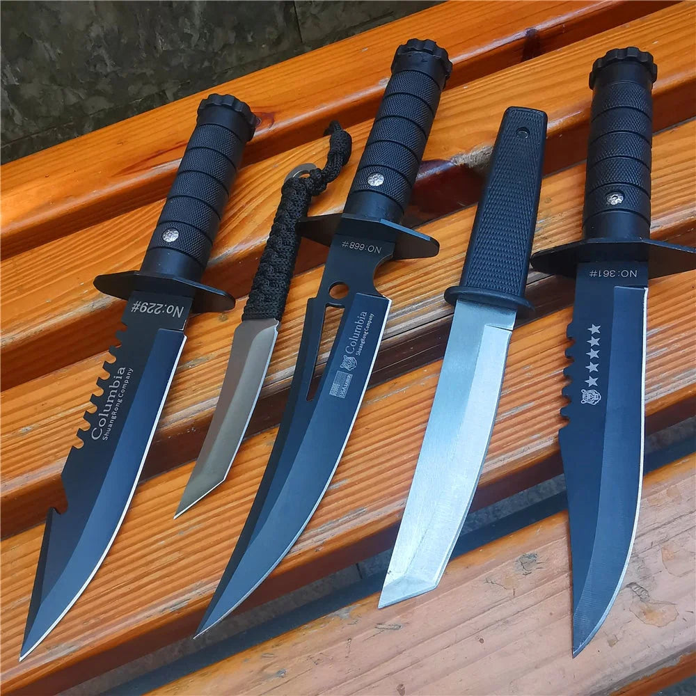 Fixed Blade Knives, ABS Handle, Nylon Sheath – Brass&Basin